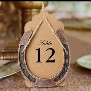Party Supplies | New 1 Western Horseshoe Gift Tag Many Sets Available ...
